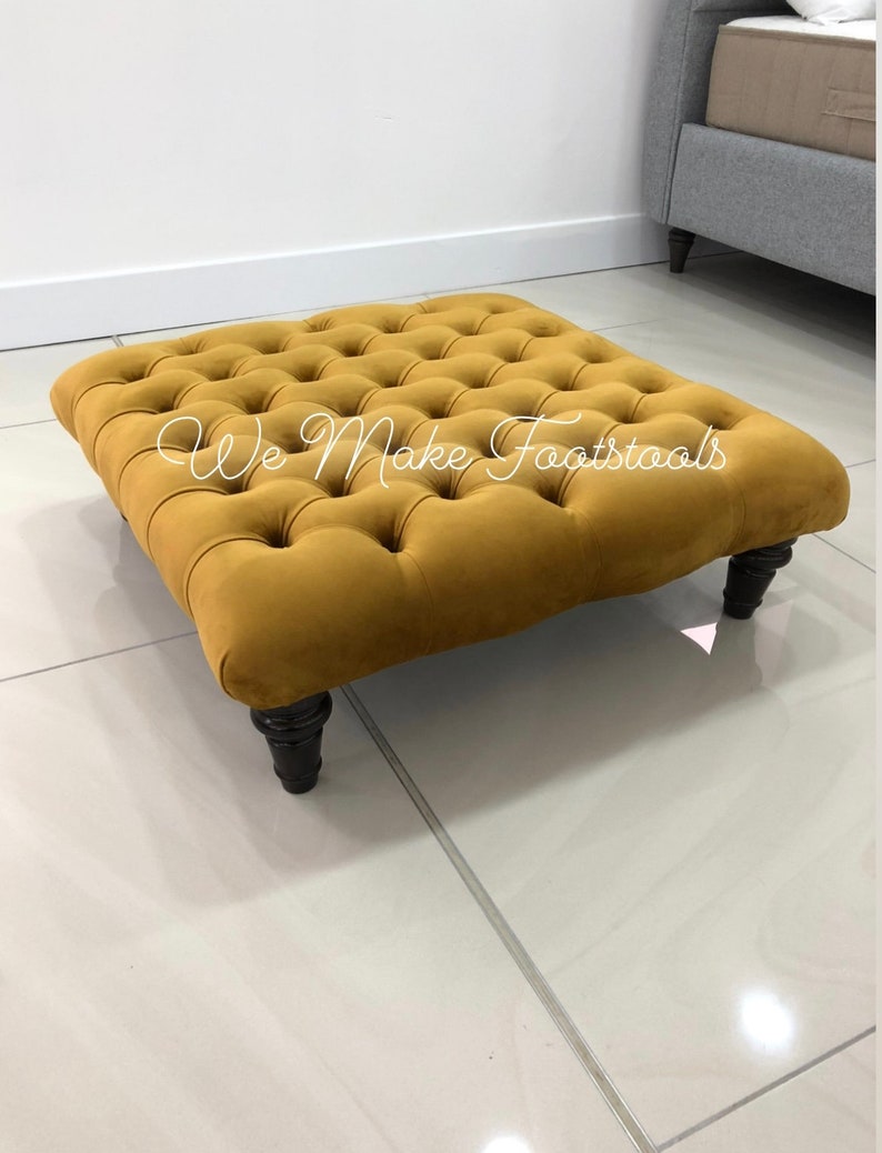 Chesterfield Footstool / Coffee Table / Pouffe - Etsy