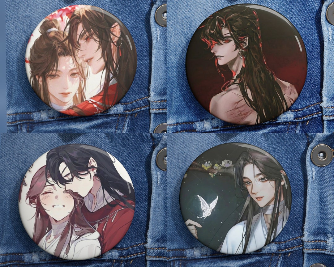Heaven Official's Blessing Pin Button Tian Guan Ci Fu Hua Cheng Xie ...