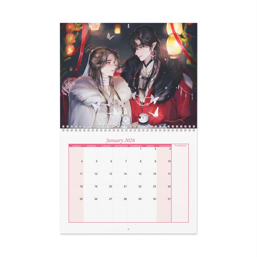 Heaven Officials Blessing Calendar 2026 - Wall Calendar, Hua Cheng Xie ...