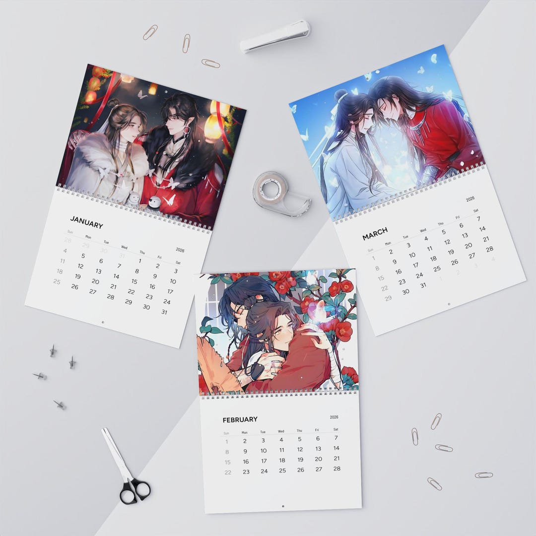 Heaven Officials Blessing Calendar 2026 Hua Cheng Xie Lian Tgcf ...