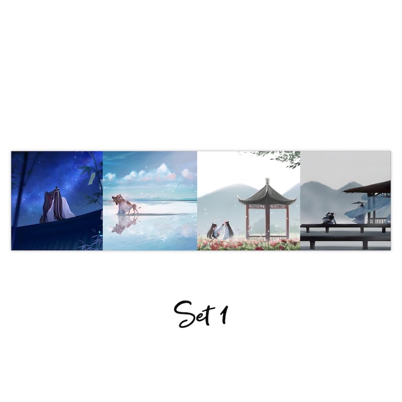 Mdzs Stickers Aesthetic Design Mo Dao Zu Shi Untamed BL Stickers Set ...