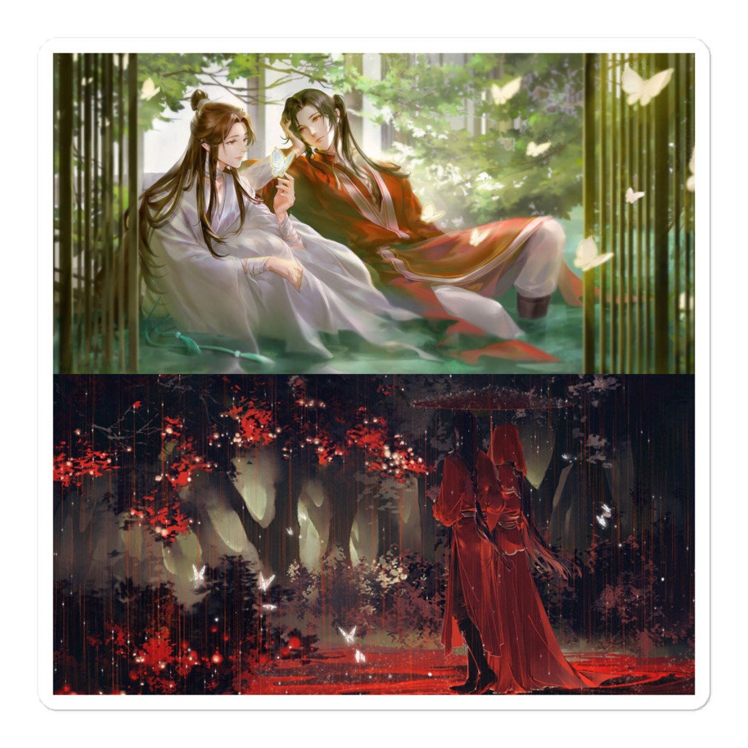 Heaven Official's Blessing 2pc in 1 Sticker TGCF Hua Cheng Xie Lian San ...