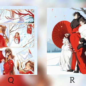 Heaven Official's Blessing Yaoi TGCF Hua Cheng Xie Lian San Lang Greeting Card Postcard - Etsy