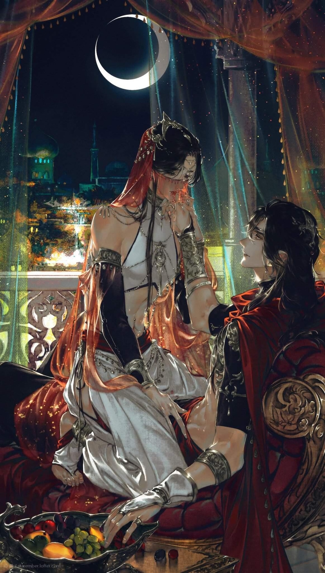 Heaven Official s Blessing Hua Cheng Xie Lian San Lang Postcard Crimson Heaven Official s Blessing Hua Cheng Xie Lian San Lang Postcard Crimson