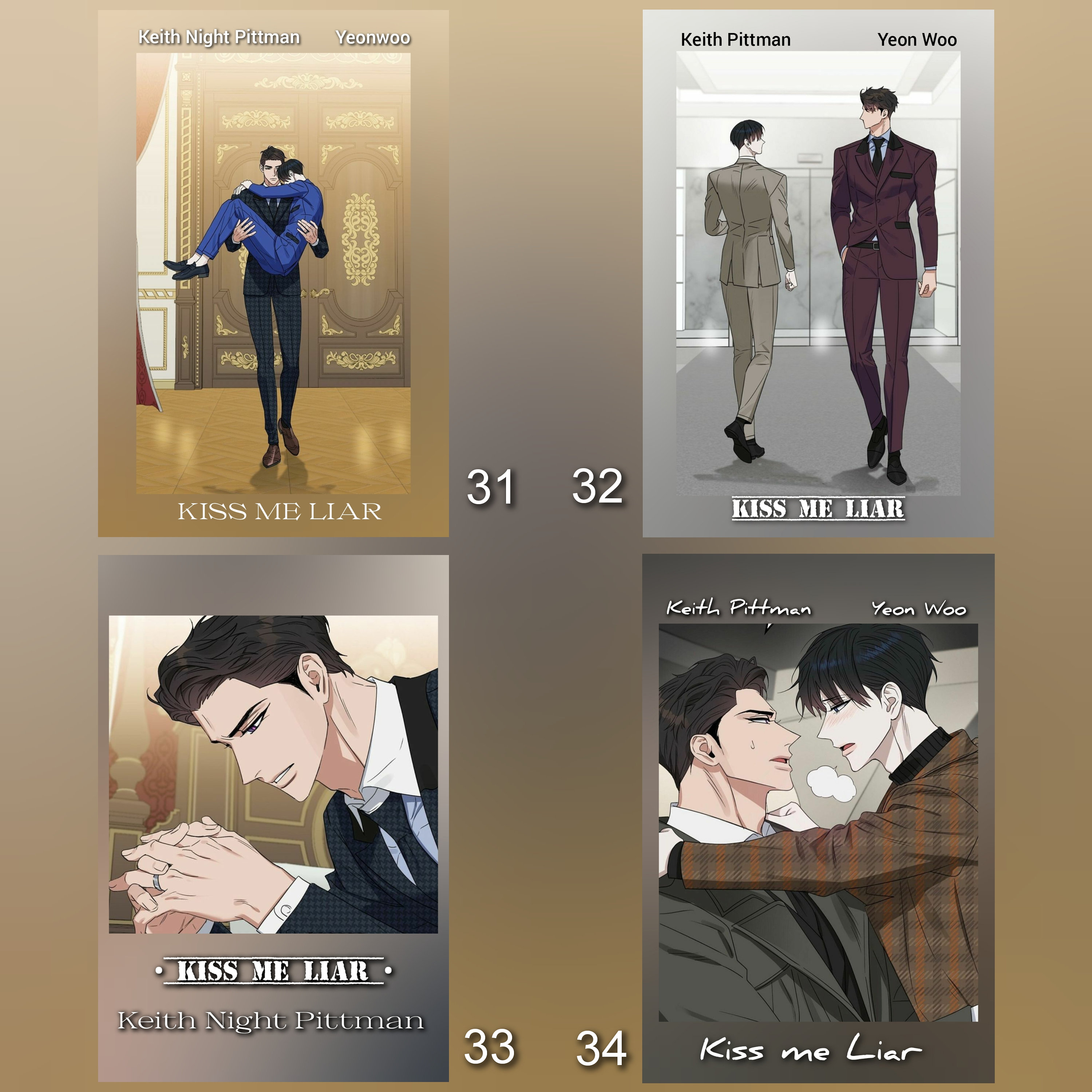 Kiss Me Liar Manhwa Keith Yeonwoo Yaoi Manga Keith Night - Etsy UK