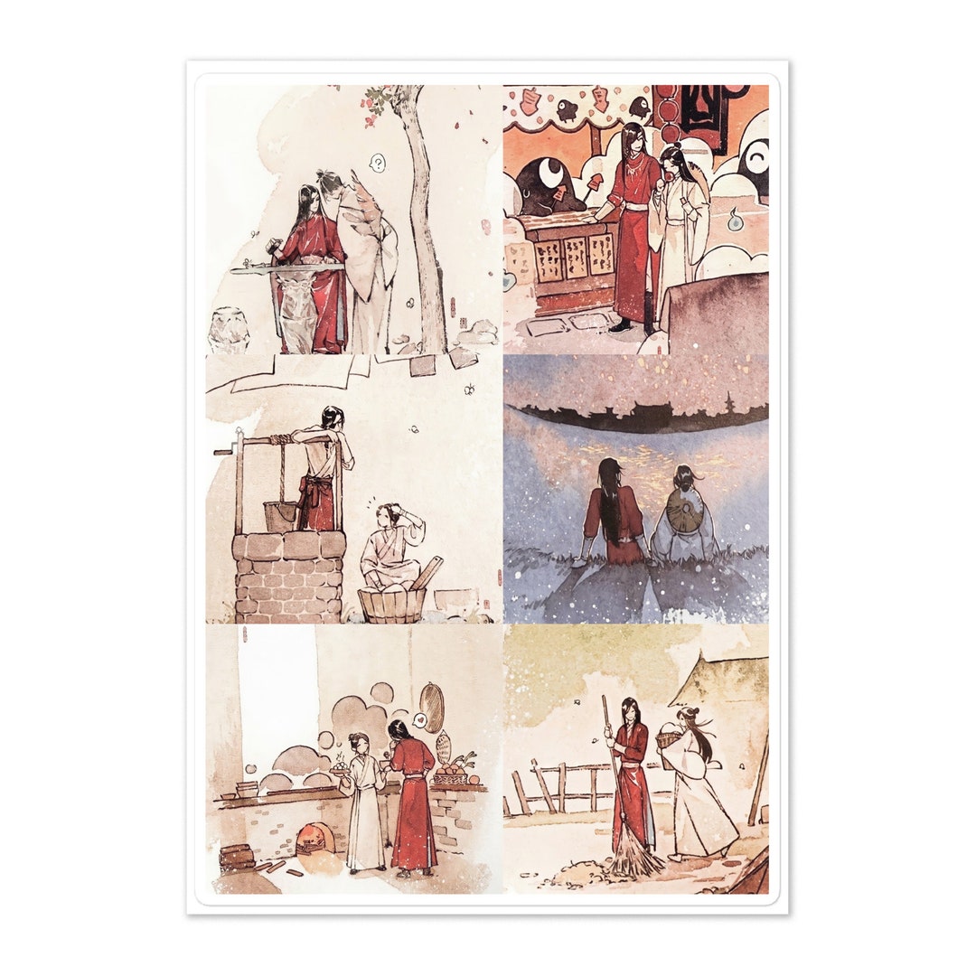 BL Heaven Official's Blessing TGCF Stickers Hua Cheng Xie Lian San Lang ...