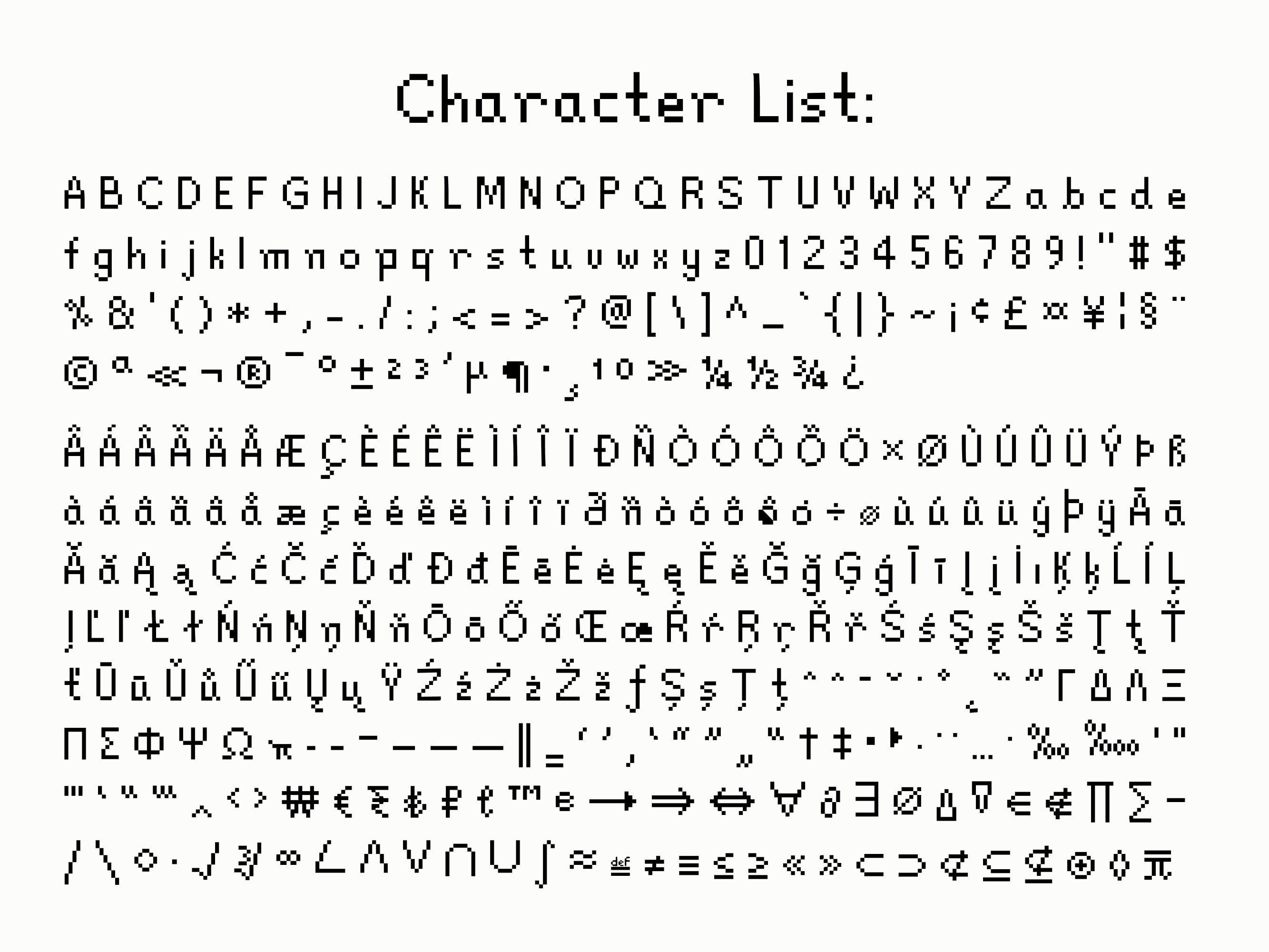 Pixel Font, My Personal Pixel Font, Handwriting Inspire Font, Planner ...