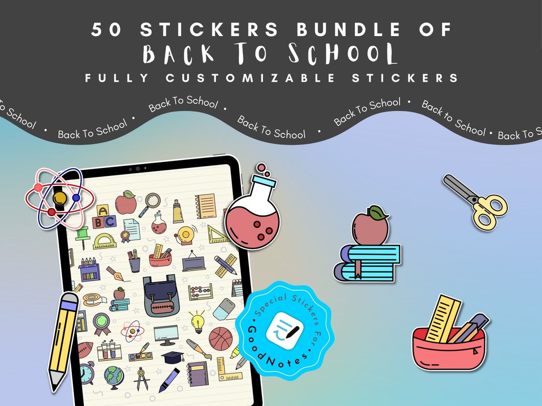 Back to School Stickers, Magic Stickers, Goodnotes Stickers, Education ...