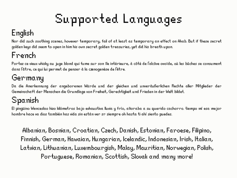 Pixel Font, My Personal Pixel Font, Handwriting Inspire Font, Planner ...