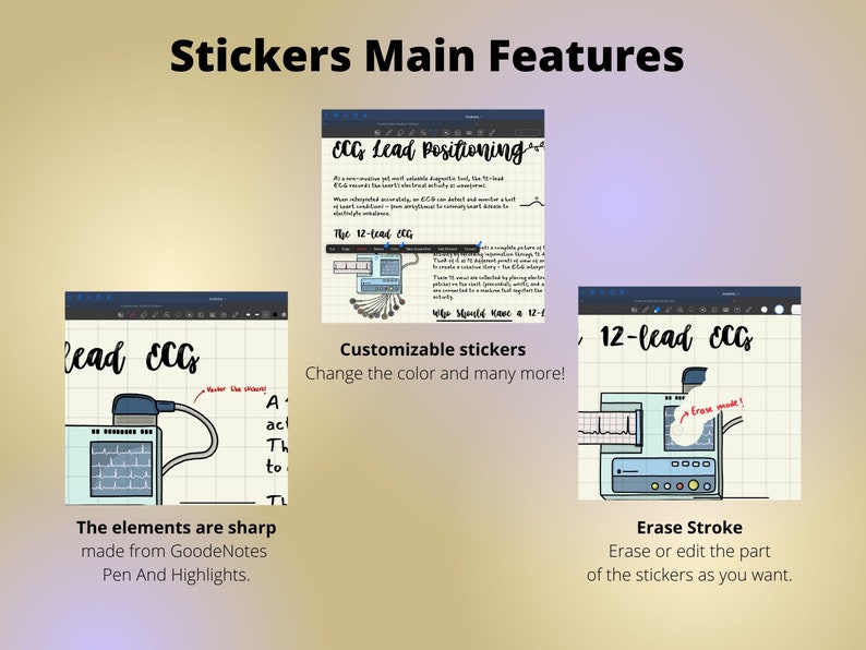 160 Customizable Medical Stickers, Nurse Stickers, Goodnotes Stickers ...