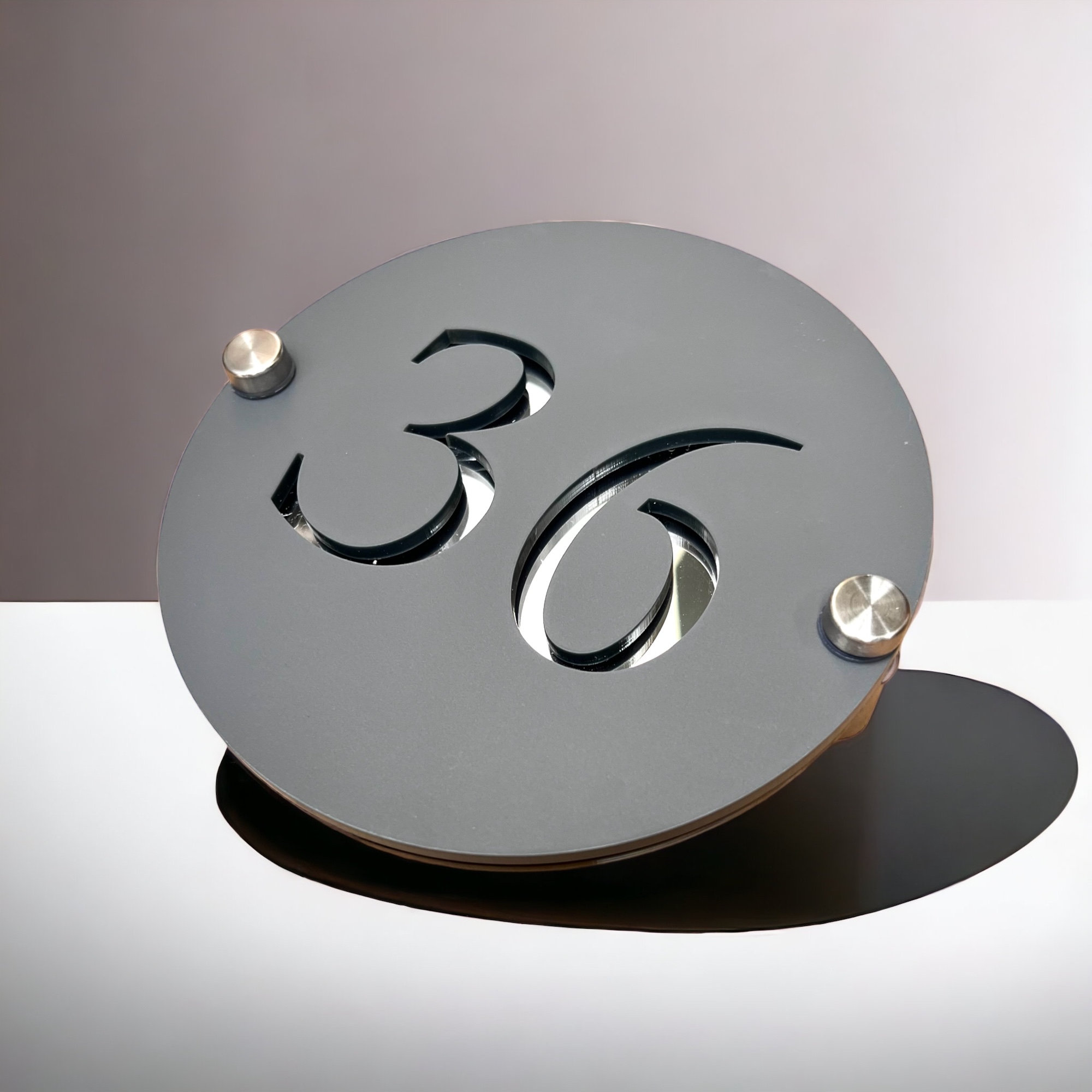 Luxury Round House Door Number Sign - Etsy UK
