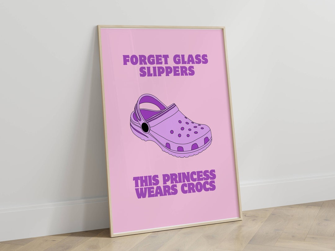 Funny Croc Poster, Purple Croc Poster, Funny Gift for Her - Etsy