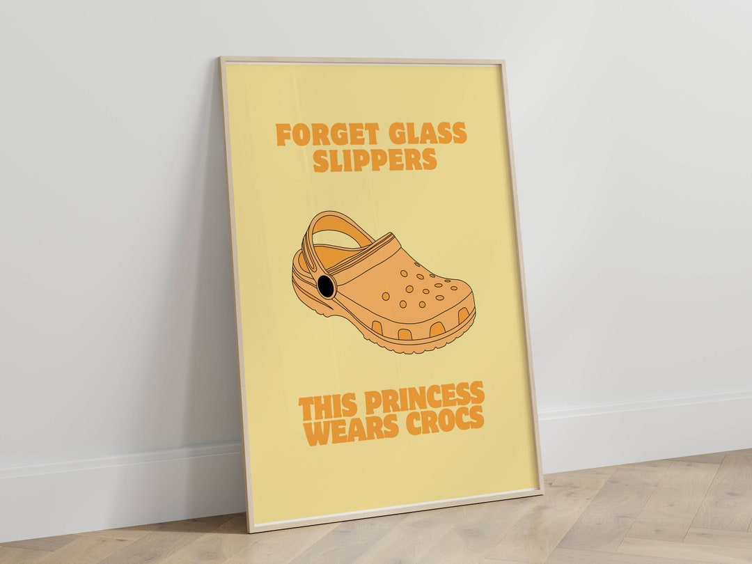Funny Croc Poster, Yellow Croc Poster, Funny Gift for Her - Etsy