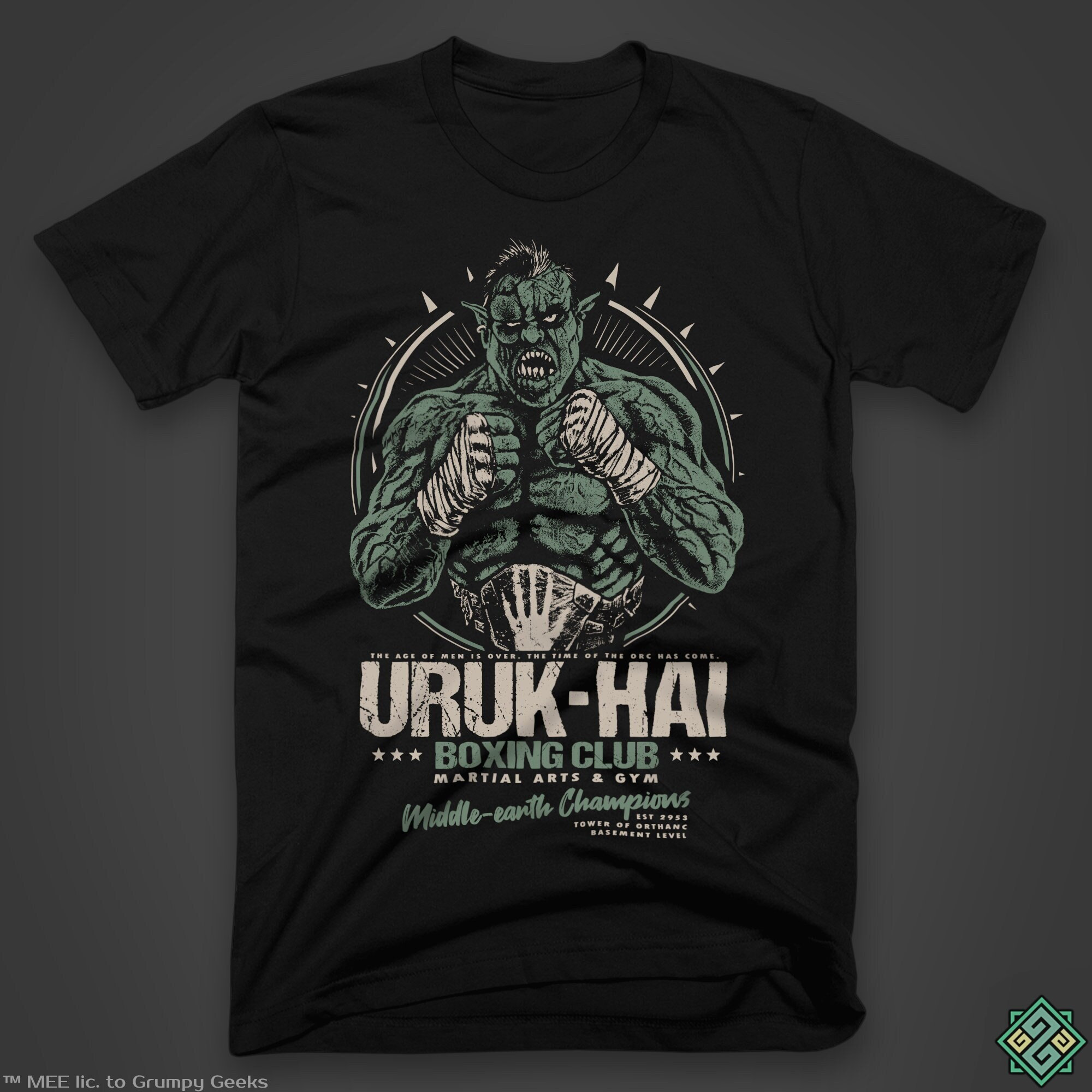 Uruk-hai™ Boxing Club J.R.R. Tolkien's the Lord of the Rings Inspired T-shirt, Screen Printed by ...