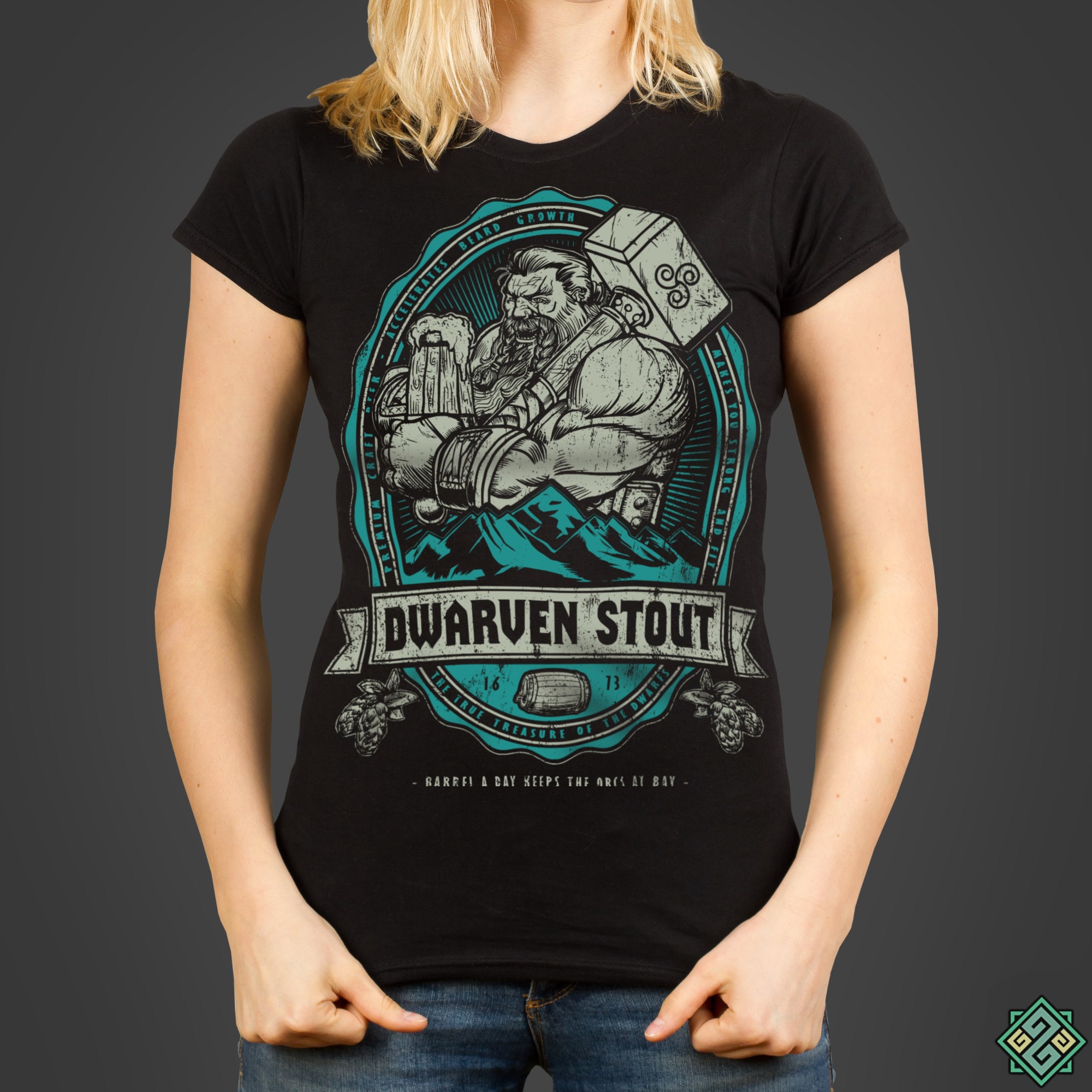 Dwarven Stout A Fantasy Themed T Shirt Screen Printed By Etsy
