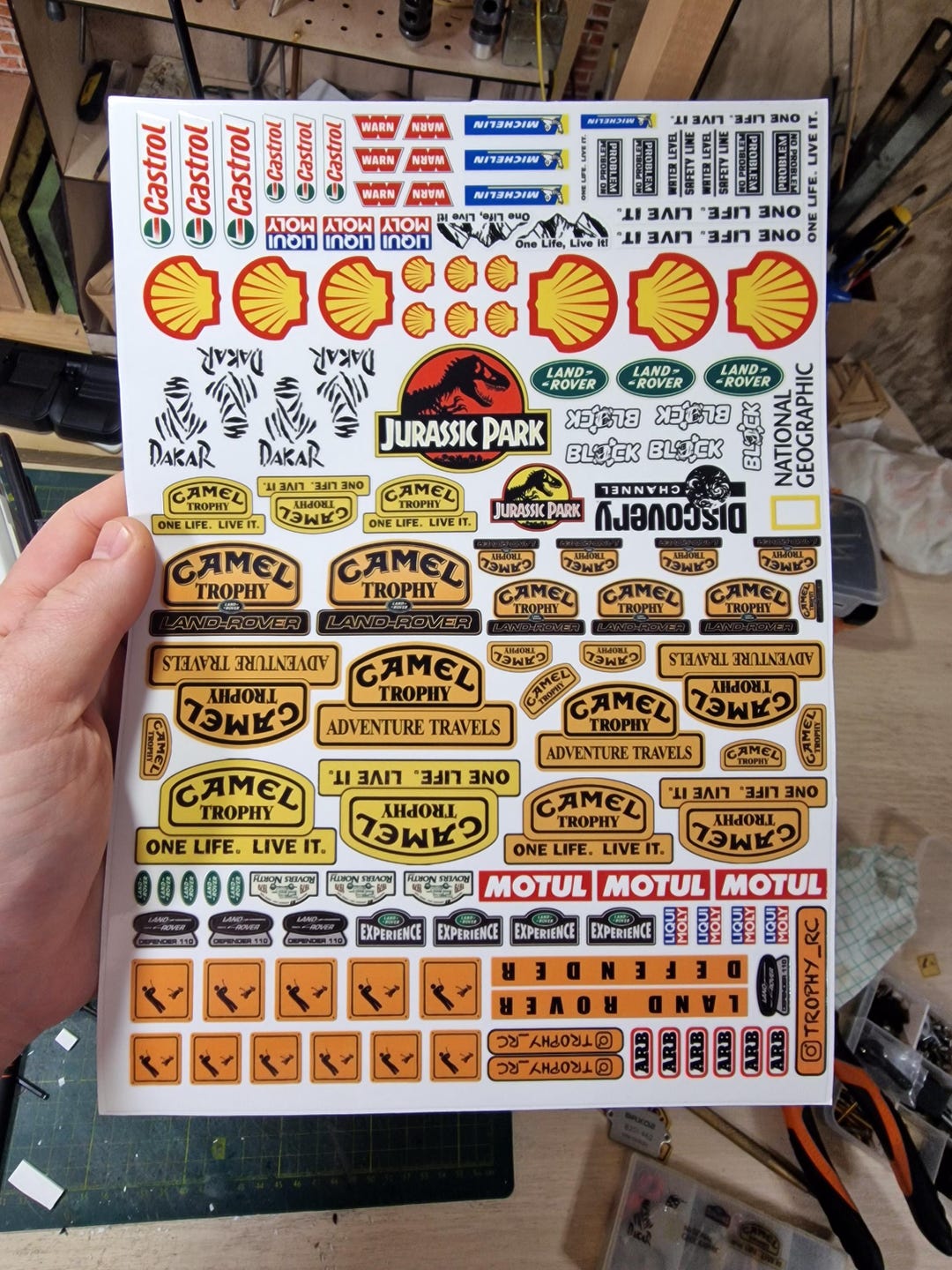 Camel Trophy Stickers 1/10 Scale Decals for RC Car - Etsy