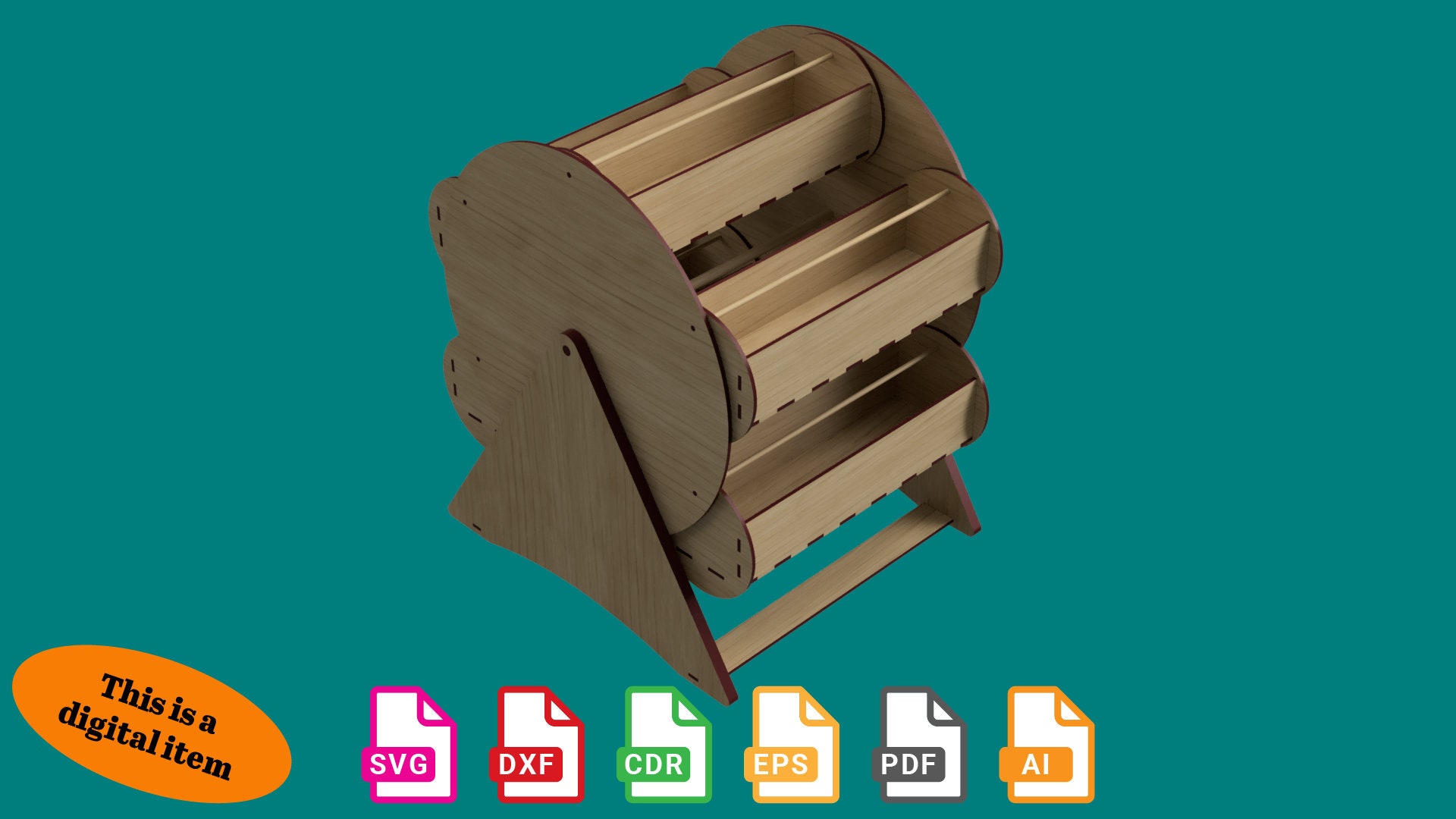 Carousel Storage, Rack Storage, Storage for Painters Laser Cut Files ...