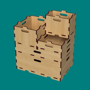 Stackable Box, 6 Box Set, Modular Boxes, Plywood Boxes - Cnc Cut Files ...