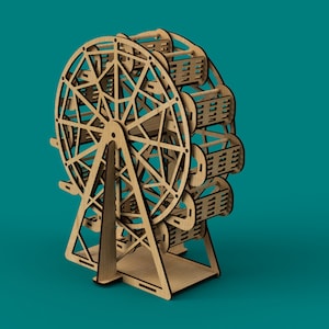 Ferris Wheel Decoration- Laser Cut Files - Svg+dxf+cdr+eps+pdf+ai - Etsy
