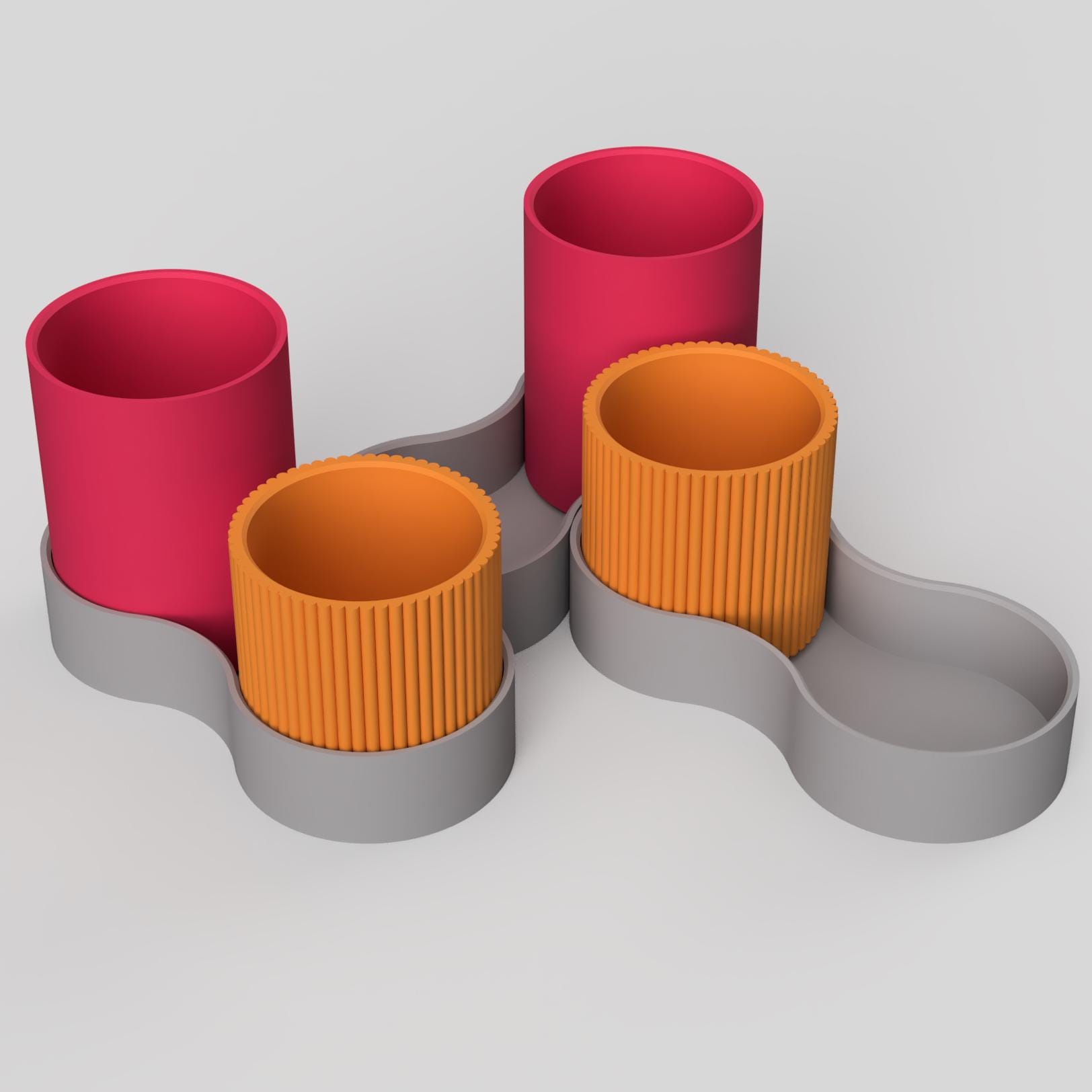 3D Printing Desk Organizer STL Files: Modern Home Office Storage ...