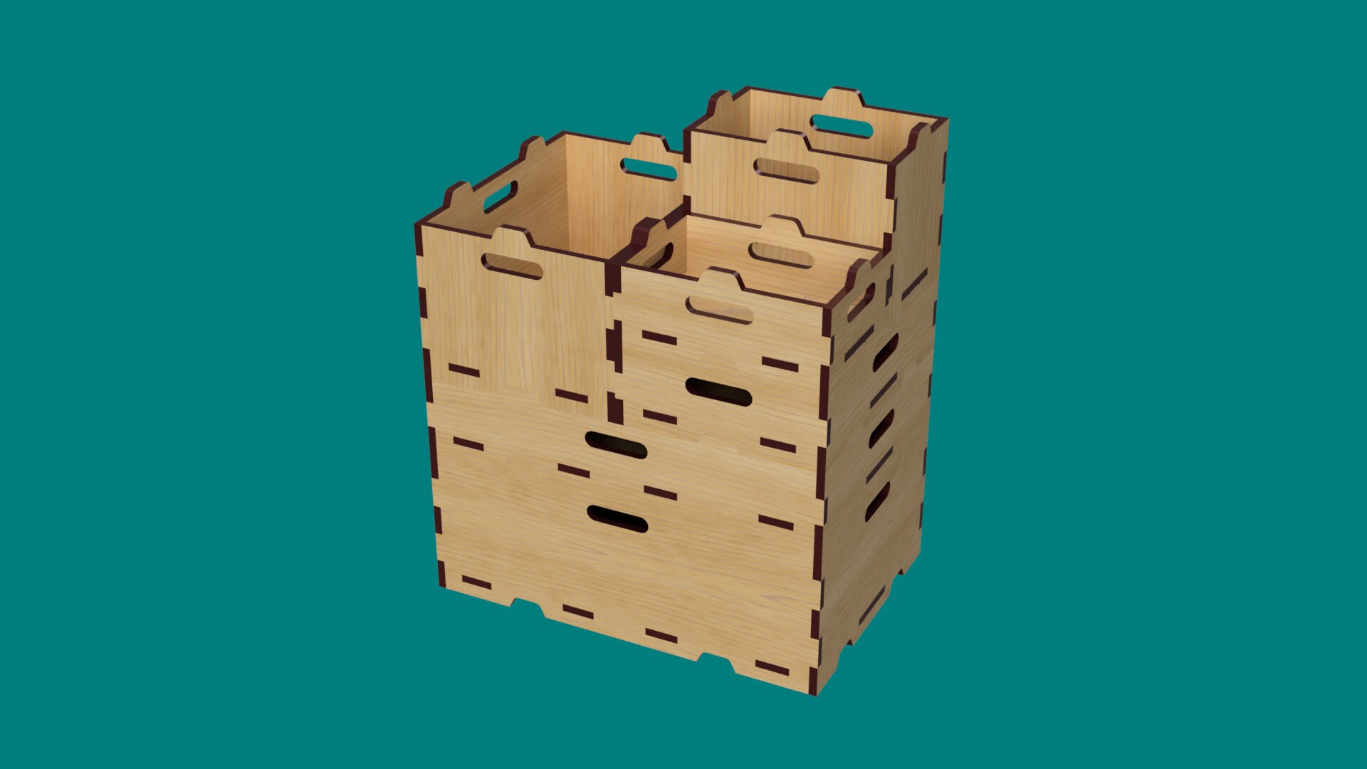 Stackable Box, 6 Box Set, Modular Boxes, Plywood Boxes Cnc Cut Files ...