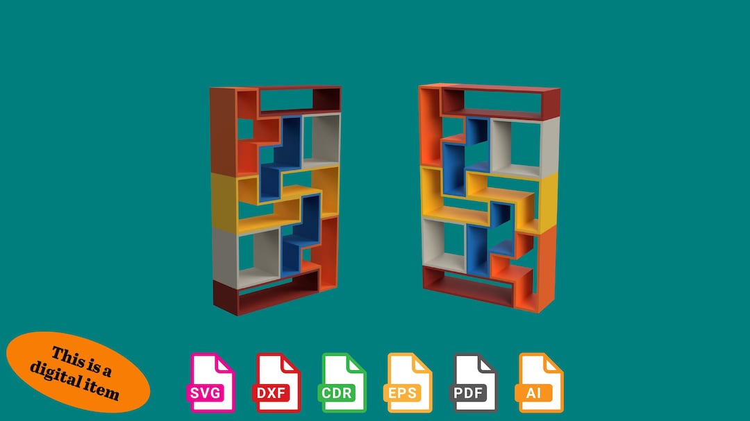 Tetris Modular Furniture Set, CNC Woodworking Plans (digital Download ...