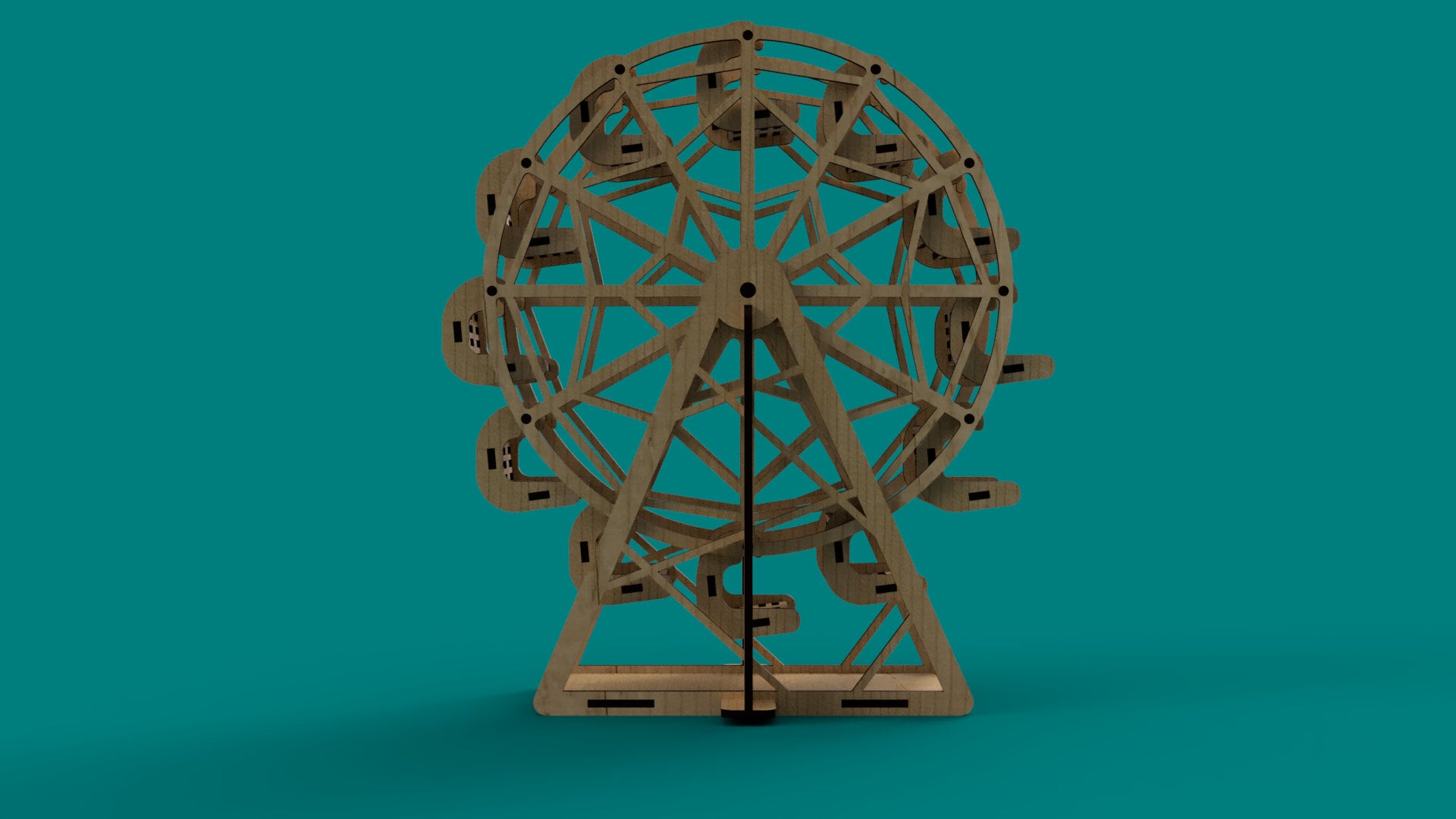 Ferris Wheel Decoration Laser Cut Files Svgdxfcdrepspdfai - Etsy