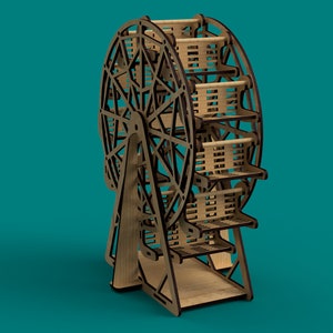 Ferris Wheel Decoration- Laser Cut Files - Svg+dxf+cdr+eps+pdf+ai - Etsy