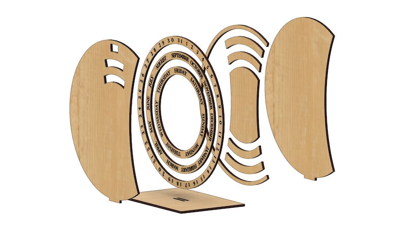 Perpetual Calendar Eternal Calendar Calendar Table Decor - Etsy