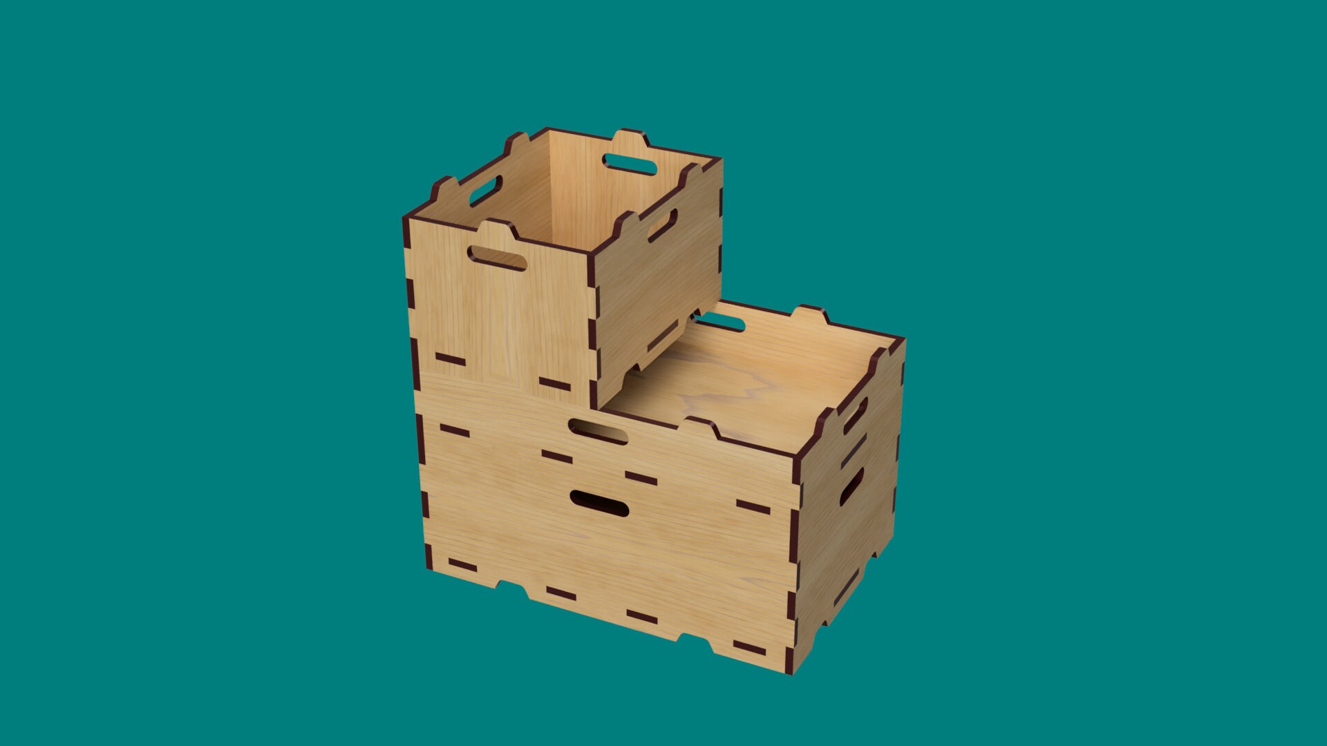 Stackable Box, 6 Box Set, Modular Boxes, Plywood Boxes Cnc Cut Files ...
