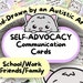 Autistic Adult Self-advocacy Communication Card, Cat Autism Printable ...