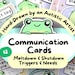 Frog-themed Non Verbal Communication Cards, Non Speaking Autism ...