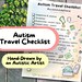 Autism Journal for Traveling, Autism Travel Journal Spread, Autism ...