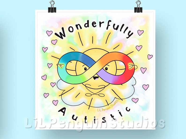 Autism PDF Poster Infinity Sign Neurodiversity Digital - Etsy