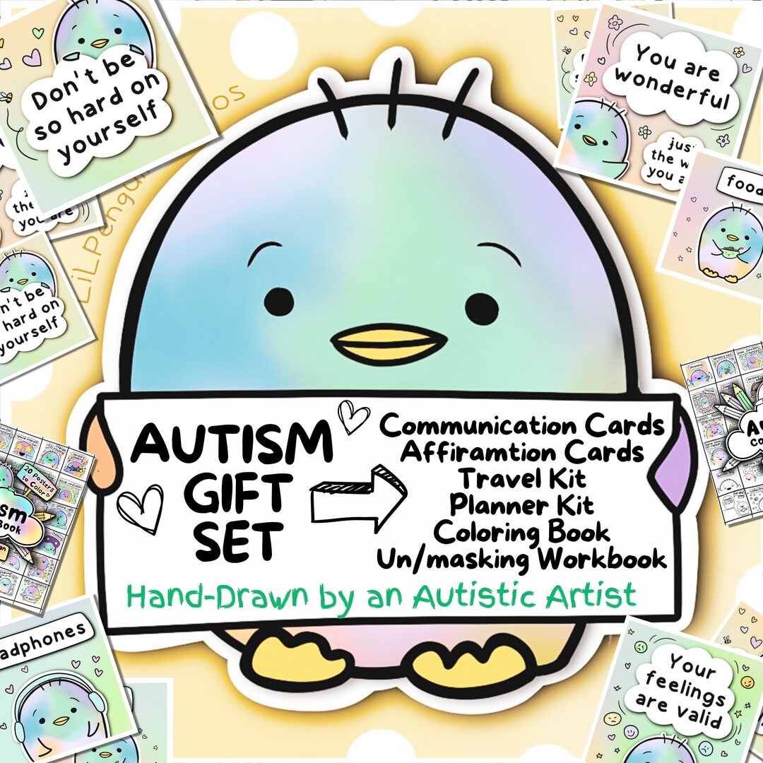 AUTISM Gift Set: Communication Cards, Planner, Self-advocacy Kit ...