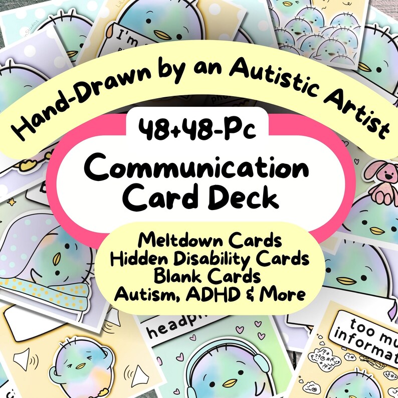 Printable ASD Communication Cards, Nonverbal Autistic Adult Picture ...