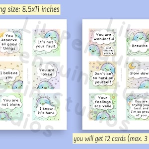 Autism Meltdown Affirmation Cards for Lanyard, Autistic Shutdown ...