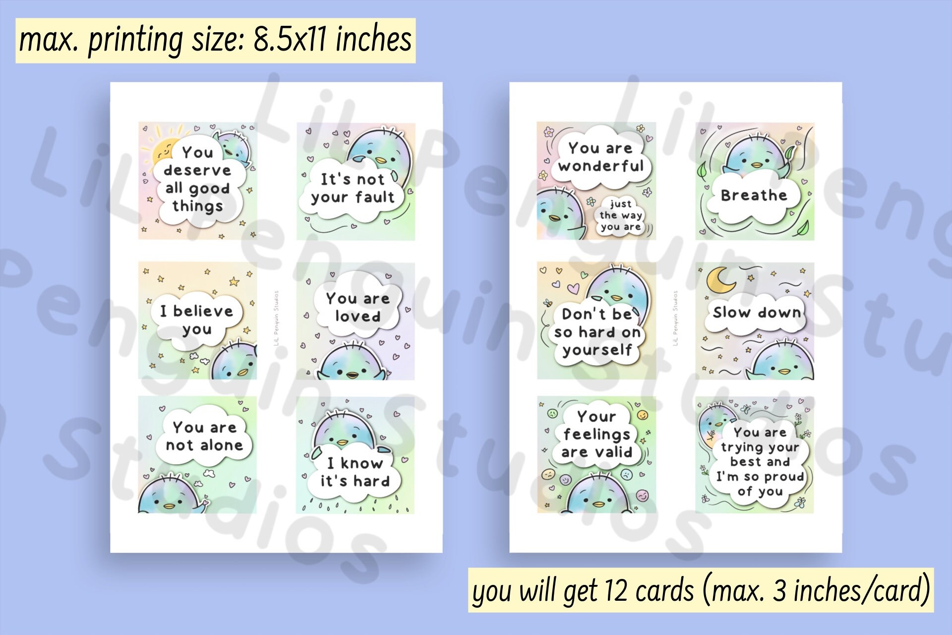 Autism Meltdown Affirmation Cards for Lanyard, Autistic Shutdown ...