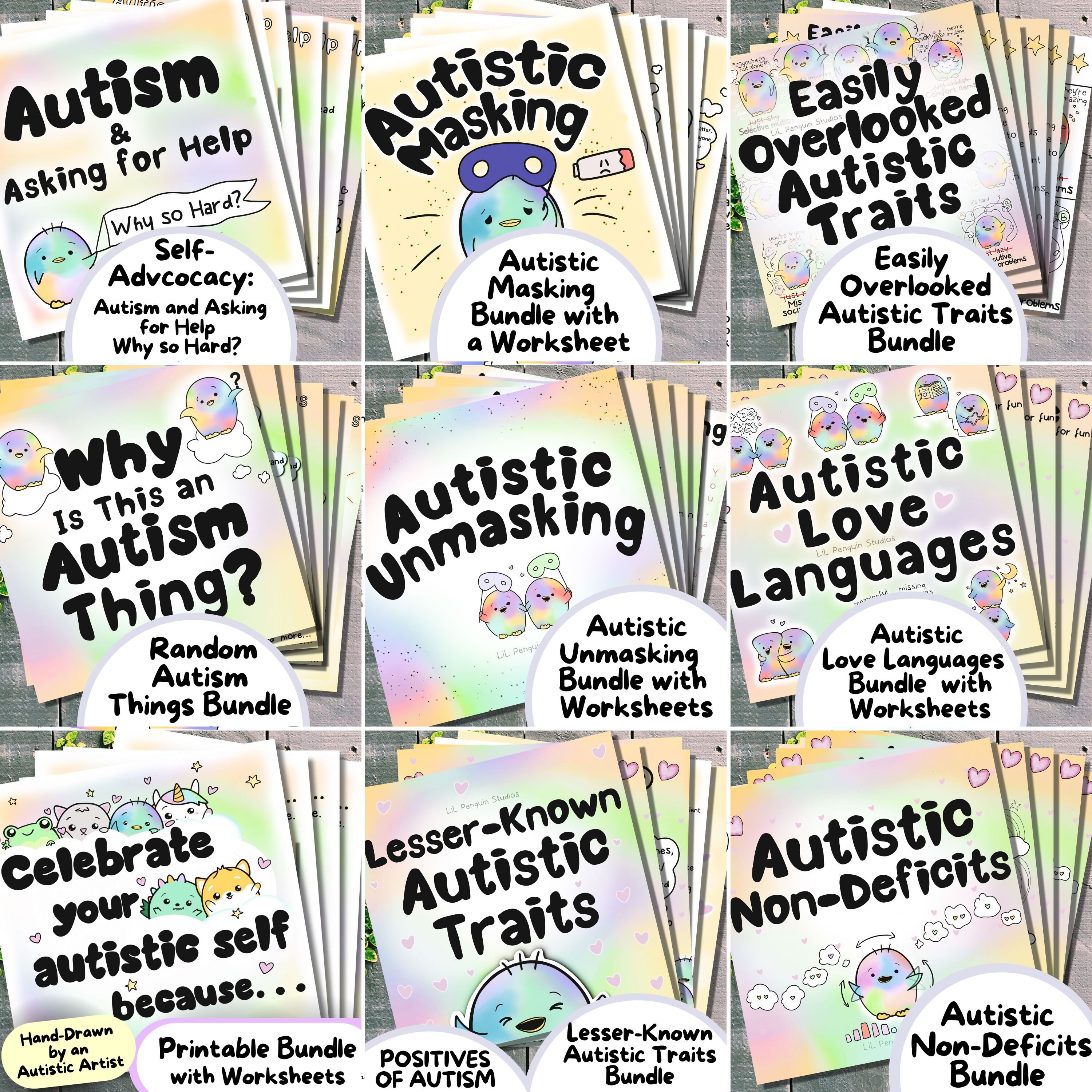 Autism Zines Mega Bundle, Printable Therapy Worksheet, Neurodiversity ...