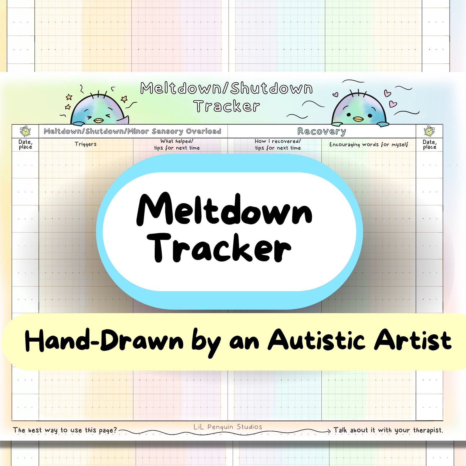 Meltdown Communication Cards/ Meltdown Tracker, Nonverbal Cards, Autism ...