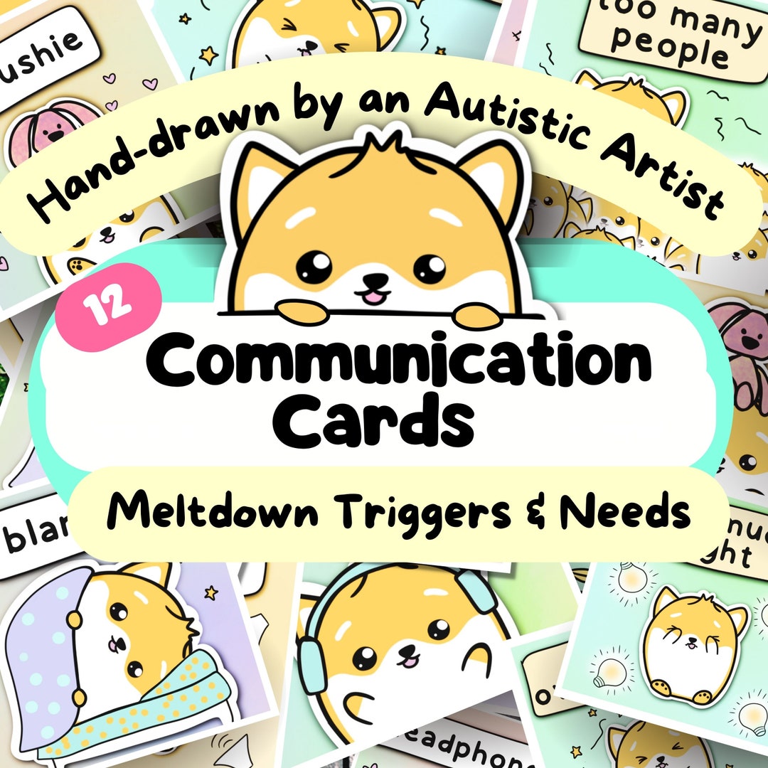 Non Verbal Communication Cards, Meltdown/ Shutdown Prevention/ Recovery ...