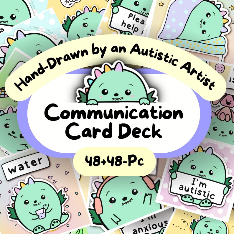 Dino Communication Cards, Autistic Meltdown Printable, Non Verbal ...