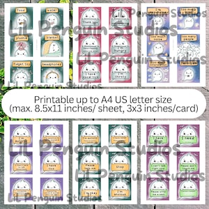 Ghost Autistic Communication Cards, Kids Halloween Autism Printable ...