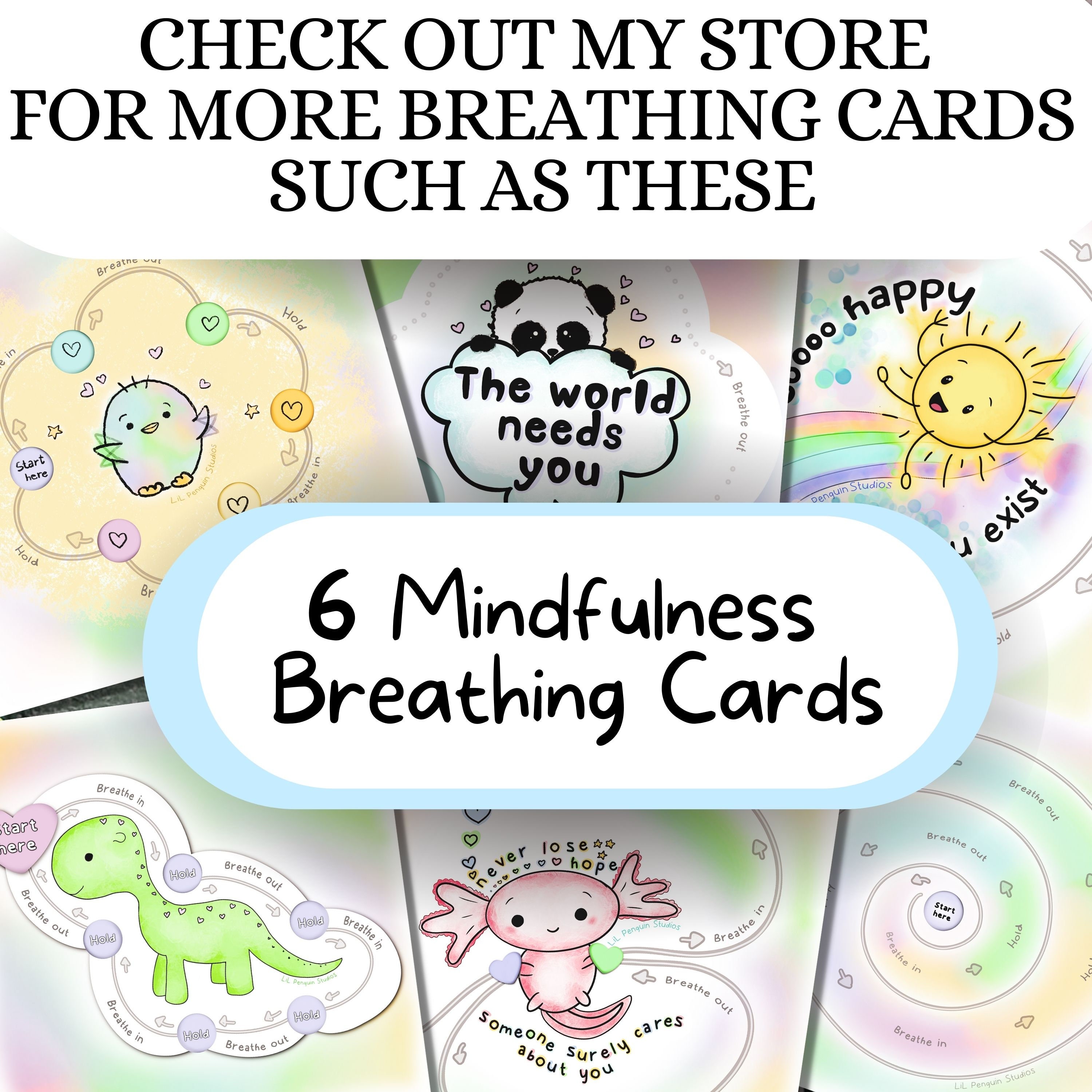 Spiral Breathing Poster, Grounding Technique Card, Calm Corner Art ...