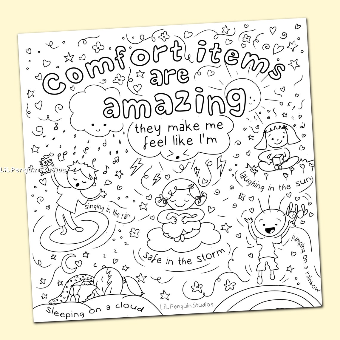 Neurodiversity Coloring Page, Plushie Lover, Autism Coloring Page ...