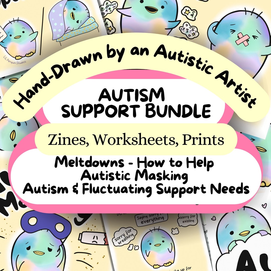 Autism Zine Bundle With Worksheets and Poster, Autistic Meltdown ...