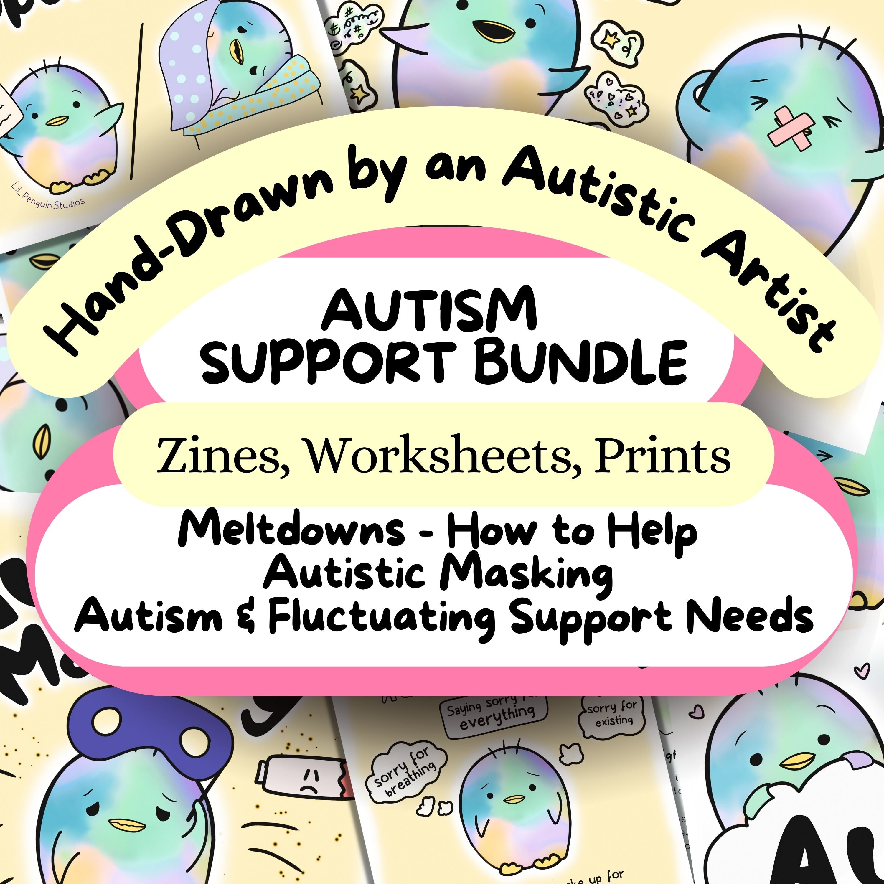 Autism Zine Bundle With Worksheets and Poster, Autistic Meltdown ...