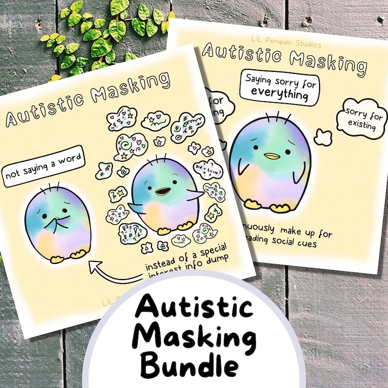 Autistic Masking Zine, Autism Worksheet, ASD Therapy Resources ...