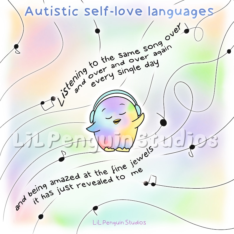 Autistic Self-love Languages Poster Set Autism Zine - Etsy Australia