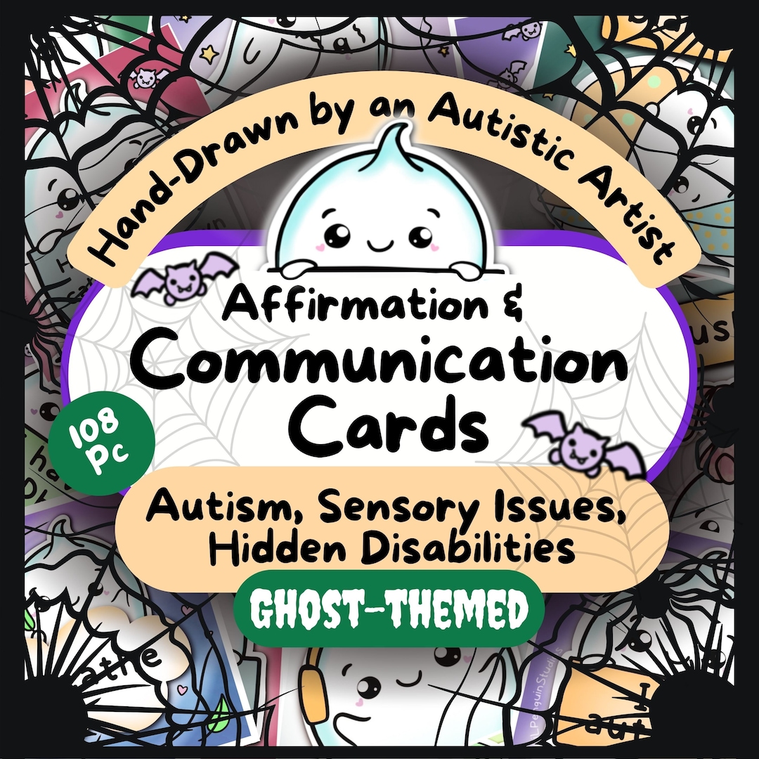 Ghost-themed Autism Communication Cards, Halloween Printable Autistic ...